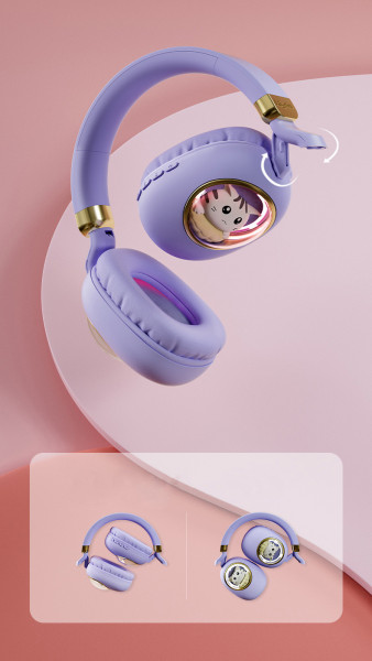 TAI NGHE BLUTOOTH MICSHON GLASS CAT MSB4 XANH NGỌC