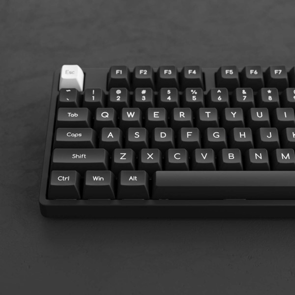 BỘ KEYCAP AKKO WHITE ON BLACK WOB (ABS DOUBLE SHOT/SAL PROFILE/195 NÚT)