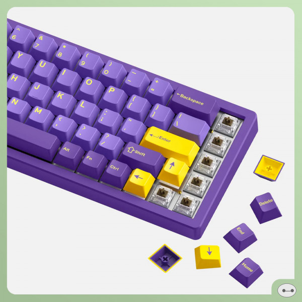 BÀN PHÍM CƠ MIKIT DK65 CURRANT RGB GATERON G PRO 2.0 BROWN SWITCH