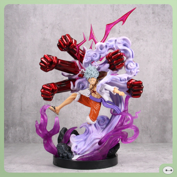 MÔ HÌNH LUFFY GEAR 5 RED PUNCH BATTLE FORM 33CM