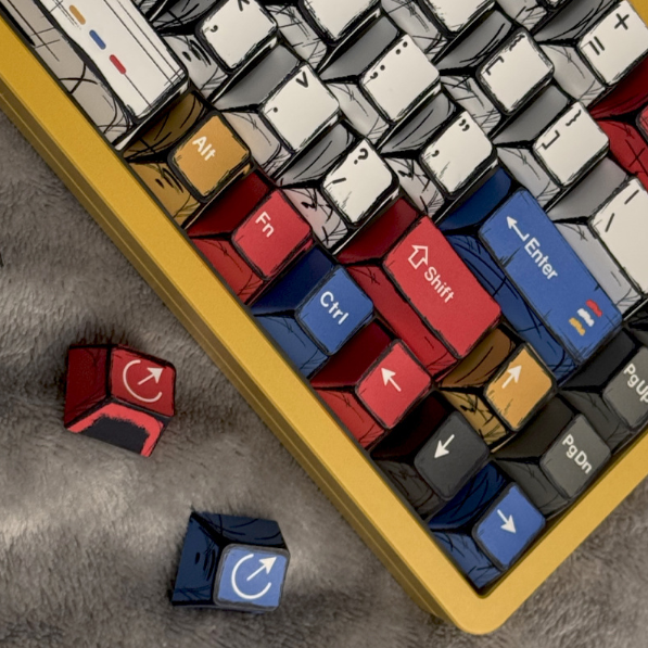BỘ KEYCAP DYE-SUB COMIC STYLE (PBT/CHERRY PROFILE/136 PHÍM)