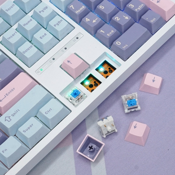 BÀN PHÍM CƠ READSON H108 MACARONE PURPLE BROWN SWITCH