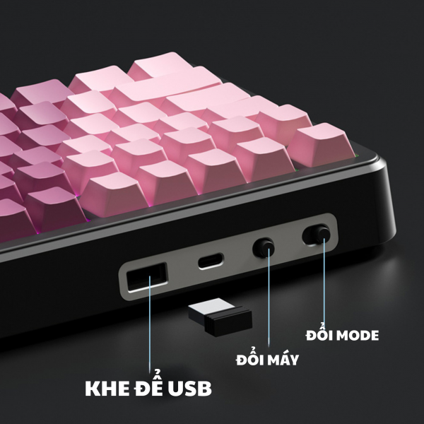 BÀN PHÍM CƠ WEIKAV WK75 MULTI MODES BLACKBERRY FLOWING CLOUD SWITCH