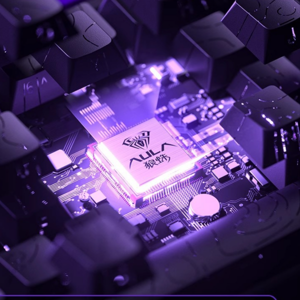 BÀN PHÍM CƠ AULA WIN60HE STANDARD BLACK GRAY WOOD MAGNETIC SWITCH