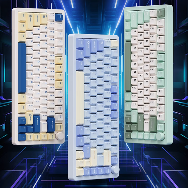 BÀN PHÍM CƠ MONKA A75 MAX POLAR DAY SNOW LEOPARD SWITCH