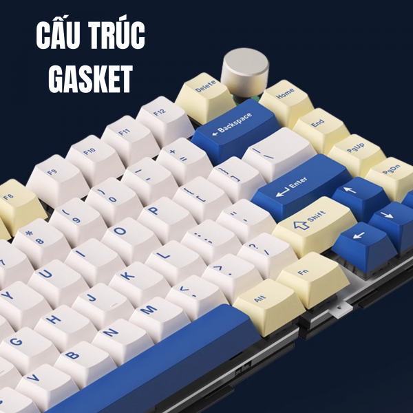 BÀN PHÍM CƠ MONKA A75 MAX POLAR DAY SNOW LEOPARD SWITCH