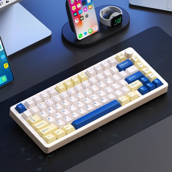 BÀN PHÍM CƠ MONKA A75 MAX POLAR DAY SNOW LEOPARD SWITCH